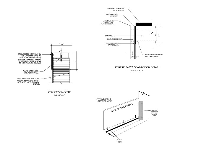 Shop Drawing Detail - Signage & Graphic Arts Portfolio